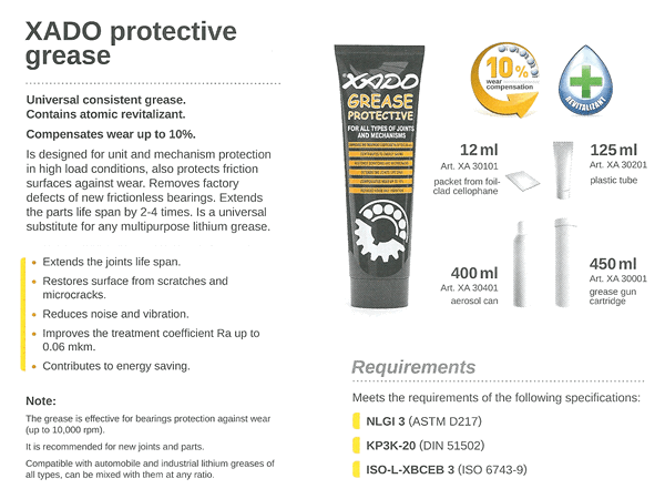 Xado UK - Protecting Grease | Machinery Grease | Industrial Grease
